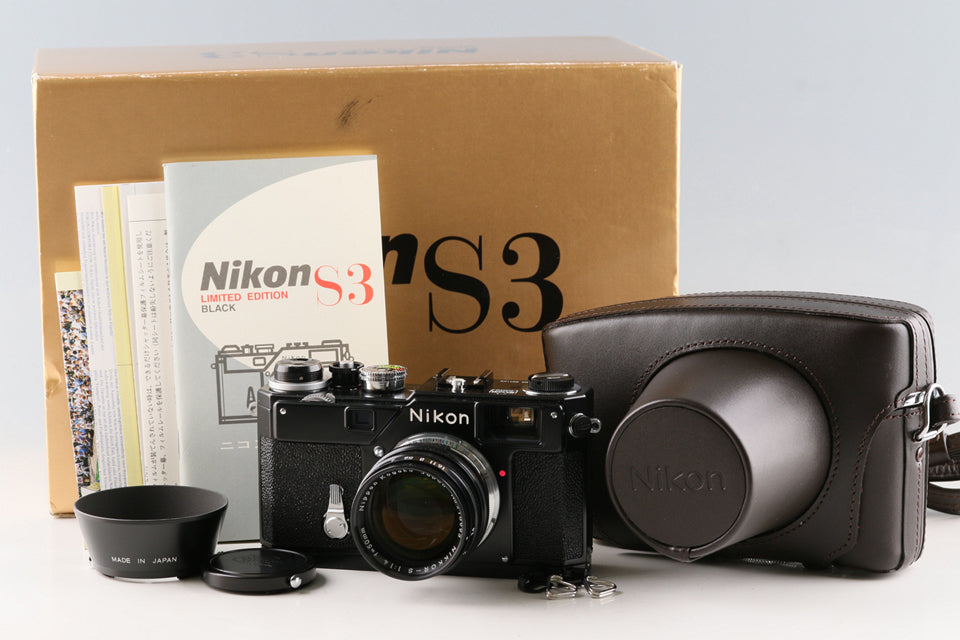 Nikon S3 Limited Edition Black + Nikkor-S 50mm F/1.4 Lens With Box #59 ...